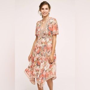 Anthropologie | Dresses | Anthropologie Ranna Gill Rose Bouquet Dress ...
